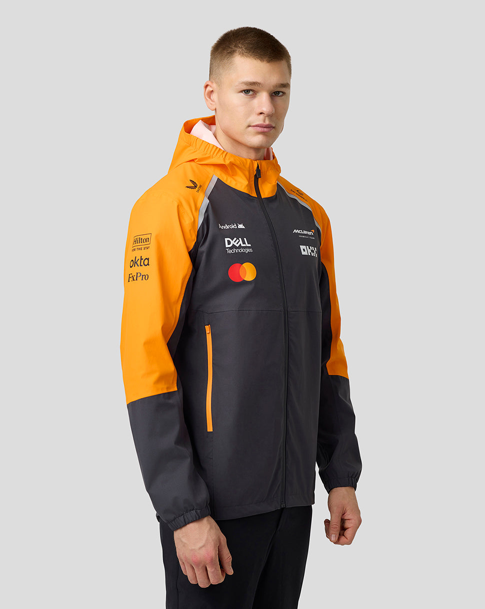 Official Unisex McLaren Formula 1 Team Waterproof Rain Jacket - Phanto