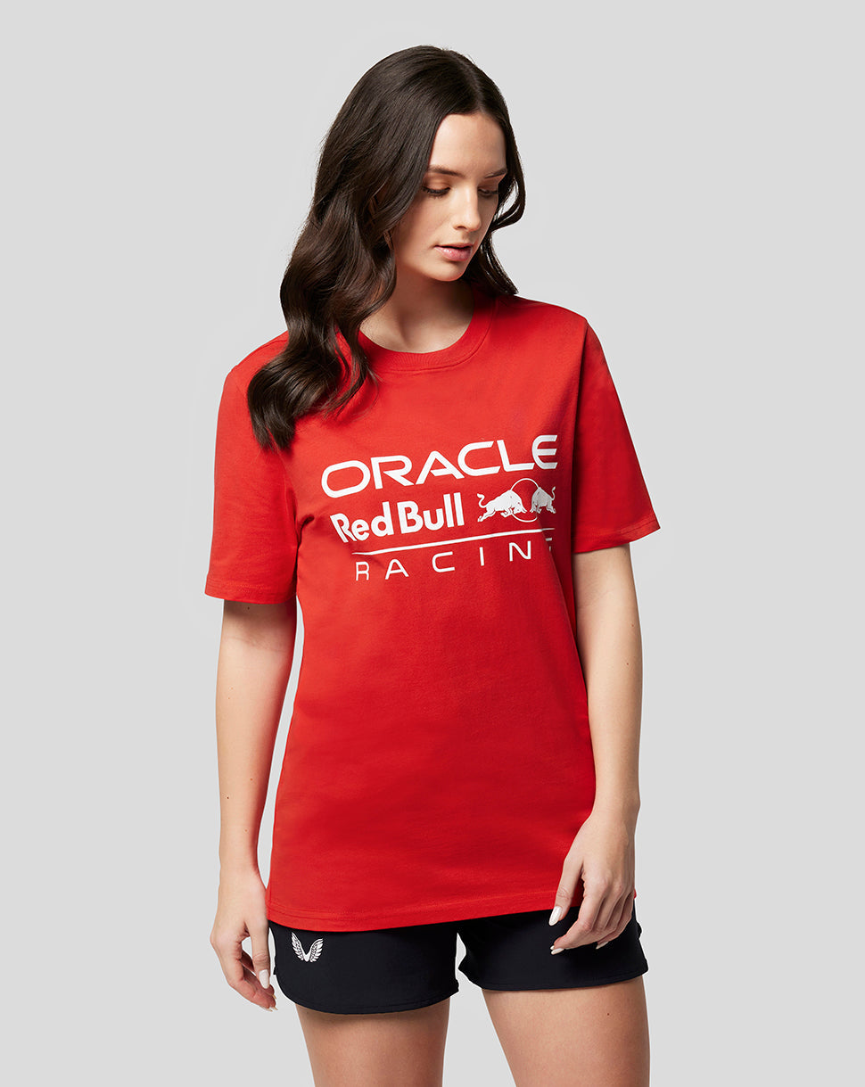 Oracle Red Bull Racing Unisex Large Front Logo Tee - Flame Scarlet ...